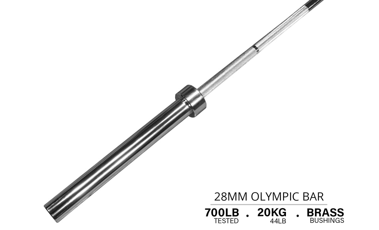 Olympic Bar - 86.5", 28mm, 44LB - 700LB Rating – Fitness Depot